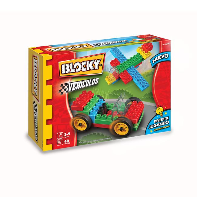 BLOQUE BLOCKY VEHICULOS N 1 40 PIEZAS - Tomy