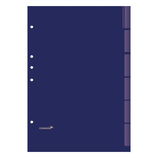 SEPARADOR CLINGSOR A4 PLAST.INSERT.1 al 6 - Tomy