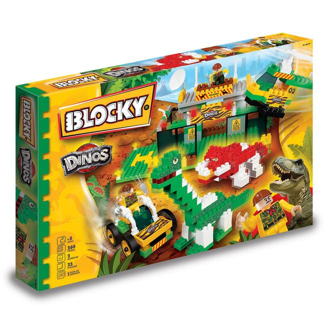 BLOQUE BLOCKY DINOSAURIOS N 3 260 PIEZAS - Tomy