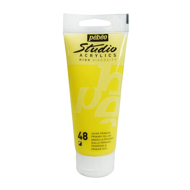 ACRILICO STUDIO 100ML. 048 AMARILLO PRIMARIO OPACO - Tomy