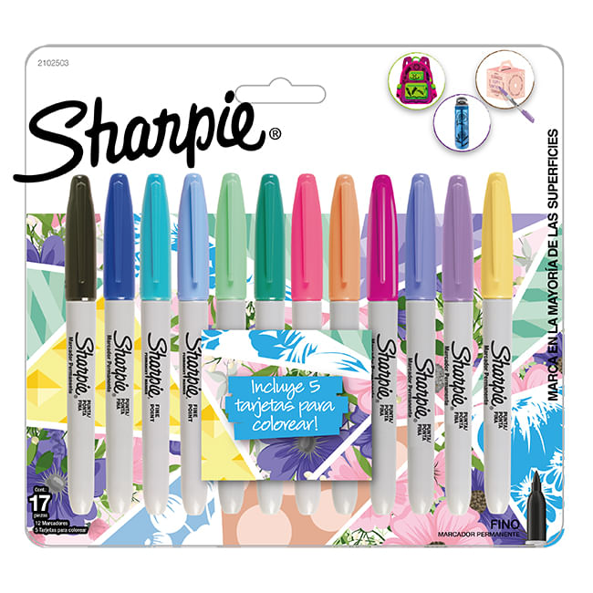 KIT SHARPIE TROPICAL x 12 Un. - Tomy