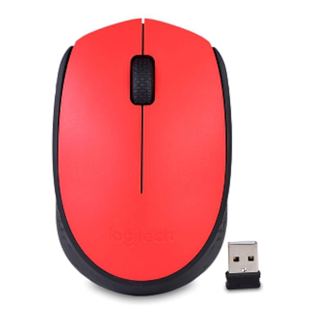 MOUSE LOGITECH INALAMBRICO ROJO M170 - Tomy