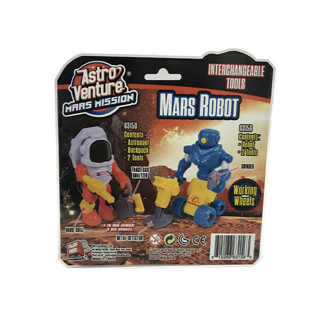 ASTRO VENTURE MARS MISSION MARS ROBOT CON HERRAMIENTAS - Tomy