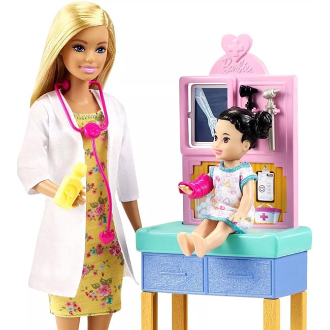 MUÑECA BARBIE MEDICO CON ACCESORIOS TV. - Tomy