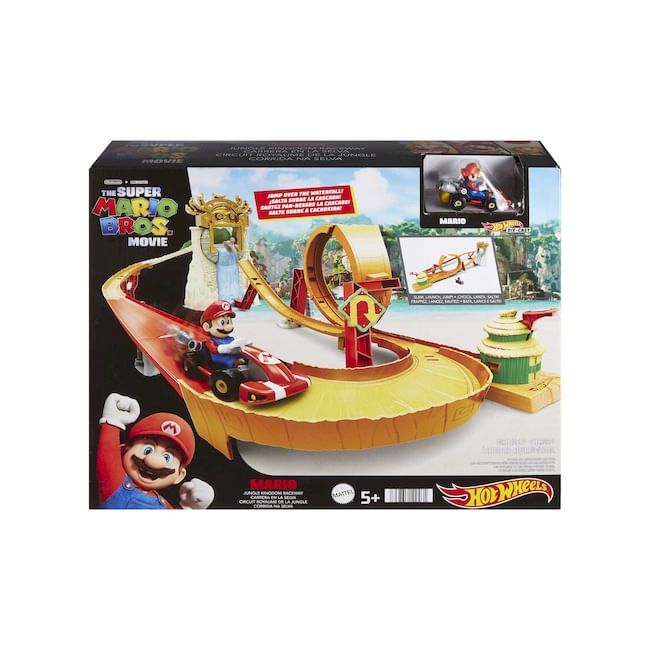 PISTA HOT WHEELS MARIO KART CARRERA EN LA SELVA - Tomy