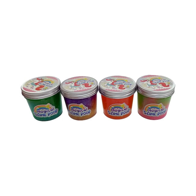 SLIME MAGIC POOP UNICORNIO BICOLOR POTE 110g - Tomy