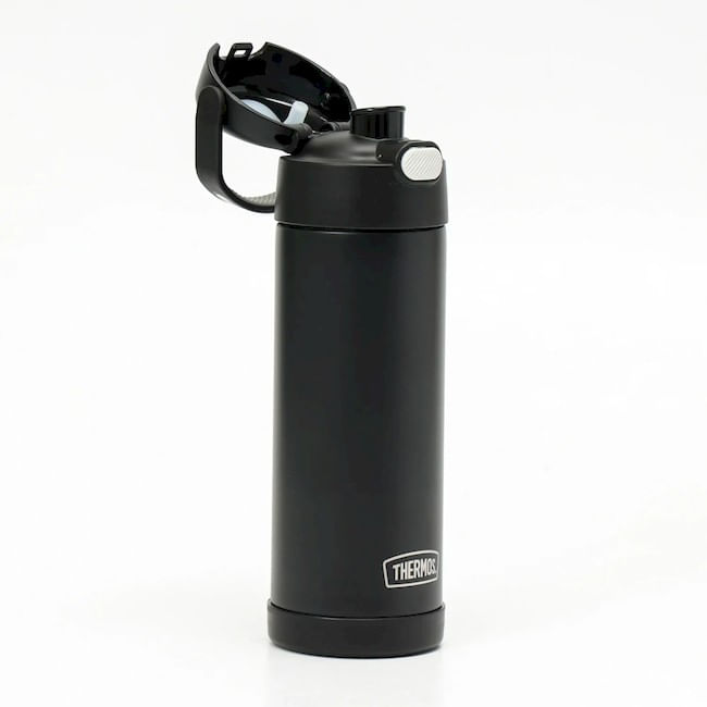 BOTELLA TERMICA THERMOS CON TAPA 470ml FUNTAINER NEGRA - Tomy